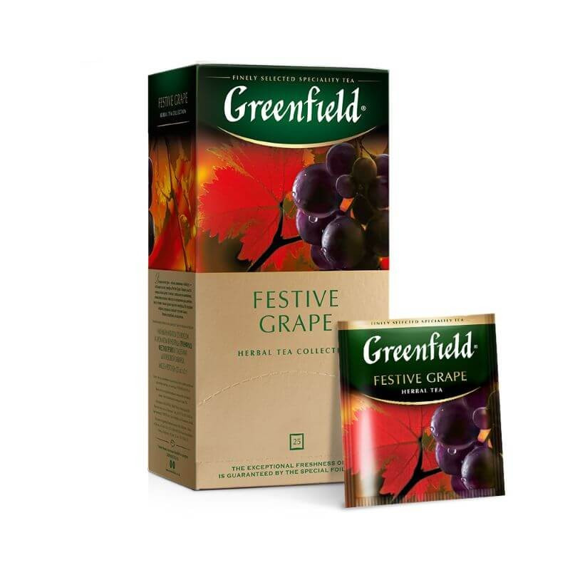 Greenfield Festive Grape tea 50g - márkaképviselet, nagykereskede